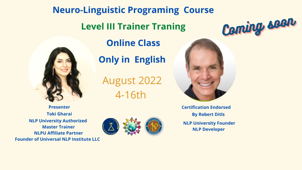 NLP Trainer Training Certification via NLP University Institute Online ...